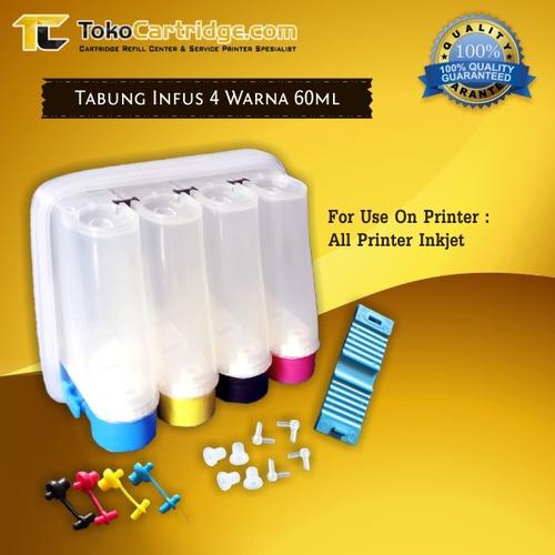 Jual Tabung Infus 4 Warna 60ml Modifikasi All Type Printer Deskjet ...