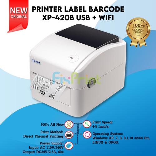 Jual PRINTER CETAK RESI ALAMAT TOKOPEDIA - BARCODE PRINTER XPRINTER XP ...