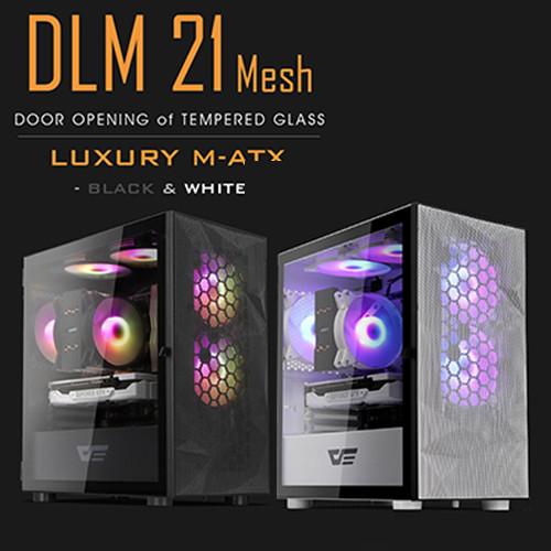 Promo CASING DARKFLASH DLM21 M-ATX Gaming Case- Black White - Black ...
