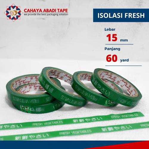 Jual ISOLASI FRESH VEGETABLES BODHI 15MM X 50MTR PER ROLL - Jakarta ...