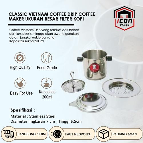 Jual Classic Vietnam Coffee Drip / Coffee Maker Ukuran Besar / Filter ...