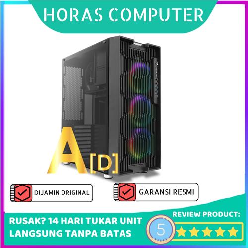 Jual Case PRIME A [ D ] Airflow RGB Premium Micro ATX Modern Glass ...