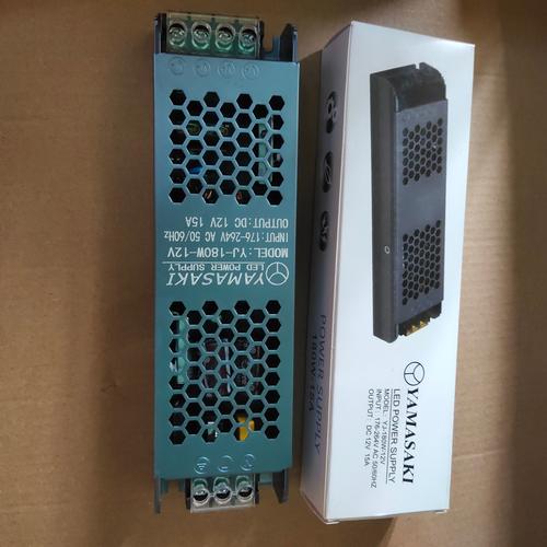Jual adaptor 12v 15a slim led strip power supply DC yamasaki cctv ...