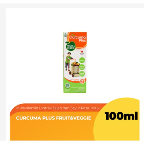 Jual Curcuma Plus Fruit & Vegie Multivitamin Ekstrak Buah dan Sayur ...