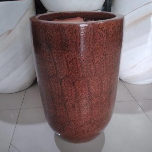 Jual Pot kapsul tanah liat t46cm d30cm // pot terakota // pot gerabah ...
