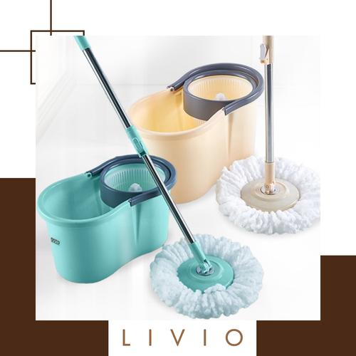 Jual Goto Abel Alat Pel Pembersih Lantai Spin Mop Ultra - BEIGE - Kota ...