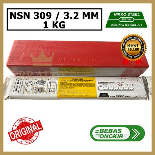 Jual Kawat Las Stainless Nikko Steel NSN309 3,2mm 2,6mm NSN 309 3.2mm ...