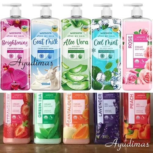 Promo WATSONS Scented Body Wash 1000ml/ Shower Gel/ Sabun Mandi Cair 1 ...