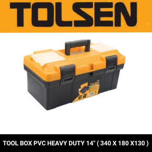 Jual tool box pvc heavy duty 14" ( 340 X 180x 130 ) tolsen - Kota ...