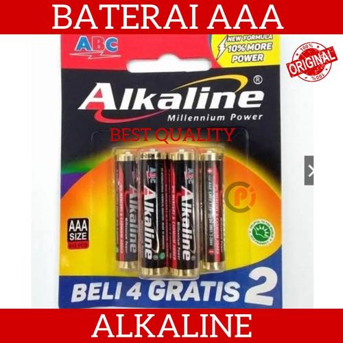 Jual ABC ALKALINE Baterai Jam Remote Remot Ukuran AAA A3 Beli 4 Gratis ...