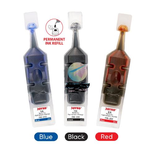 Jual Tinta Refill Spidol Permanen JOYKO PMI-201-202-203 Permanent Ink ...