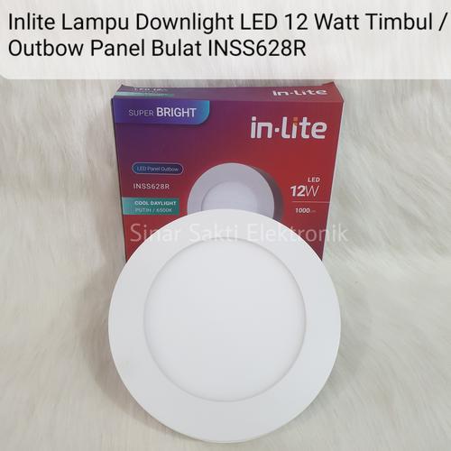 Jual Inlite Lampu Downlight LED 12 Watt Timbul OB Outbow Panel Bulat ...