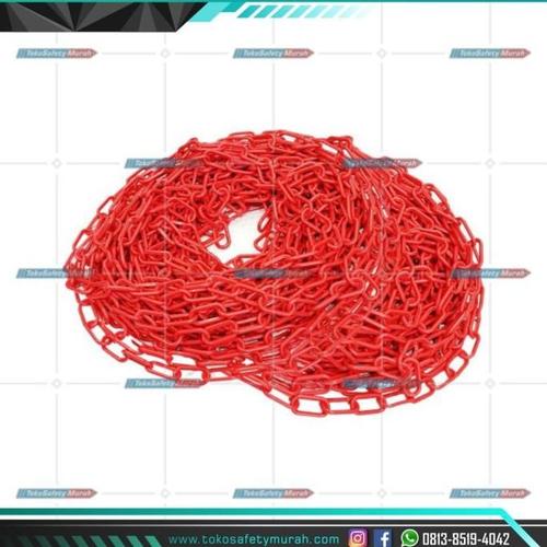 Jual Rantai Plastik Pvc Berkualitas 6 mm x 25 meter Penghubung Traffic ...