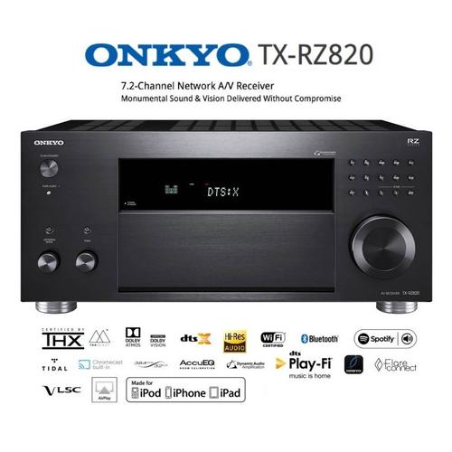 Jual Onkyo TX RZ820 RZ 820 Network AV receiver dolby atmos DTS home ...