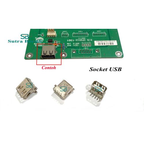 Jual Konektor usb Socket USB pcb Mesin Bordir Komputer Socket USB tanam ...