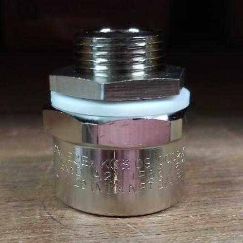 Jual Adaptor Reducer CMP 737 Male M20 x Female 3/4 NPT Brass Nickel Exd ...