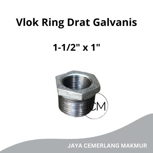 Jual Vlok Ring Besi Drat Galvanis 1-1/2" x 1" / V Ring / Hex Bushing ...