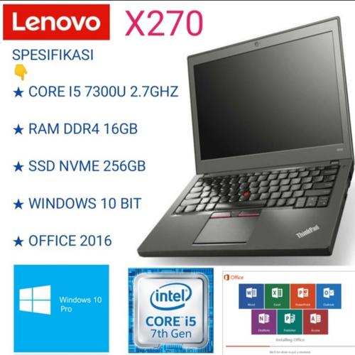 Jual Laptop Lenovo Thinkpad X270 Core I5 Gen 7 Ram 16GB SSD 256GB - Jakarta Pusat - zavran ...