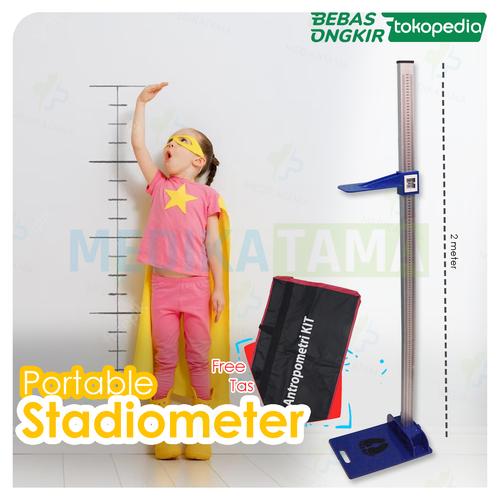Jual Stadiometer Portable Alat Pengukur Tinggi Badan Anak dan Dewasa ...