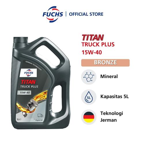 Promo FUCHS TITAN Truck Plus 15W40 Engine Oil 5L Commercial Vehicle ...