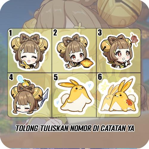 Jual Stiker Glossy Yaoyao Genshin Impact, Sticker Anime Game - Kab ...