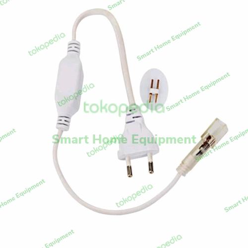 Jual Kabel Colokan Socket Soket Led Stripe Selang SMD 5050 Adaptor 220v ...