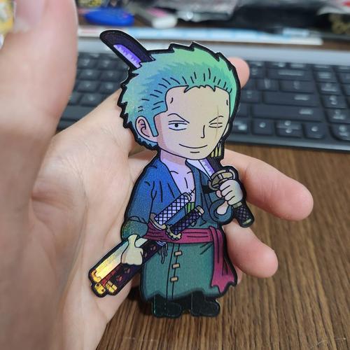 Jual Sticker Hologram Anime Besar - PSH1435 - One Piece - Zoro ...