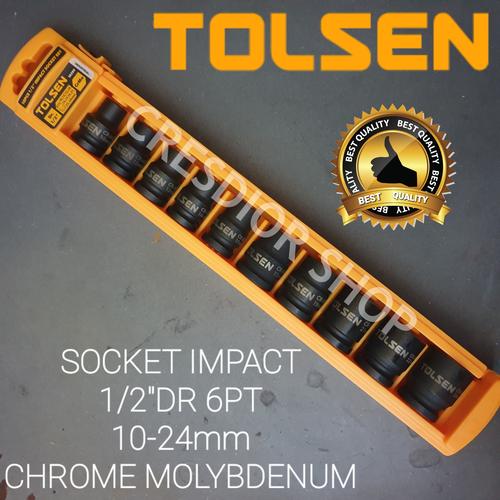 Jual sock socket shock sok impact 1/2 inch DR CrMo set 10pcs 10-24mm ...