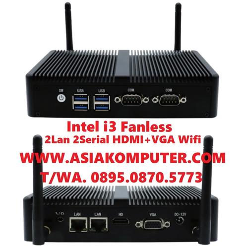 Jual Industrial Mini PC Intel i3 2Lan 2Serial Wifi HDMI VGA MiniPC ...