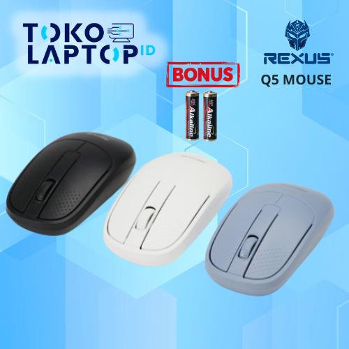 Promo Rexus Q5 / Q-5 Mouse Office Wireless 2,4Ghz Garansi Resmi - White ...