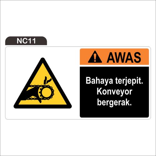 Jual RAMBU BAHAYA TERJEPIT KONVEYOR BERGERAK - M : 40x20 cm, Plat+Asahi ...