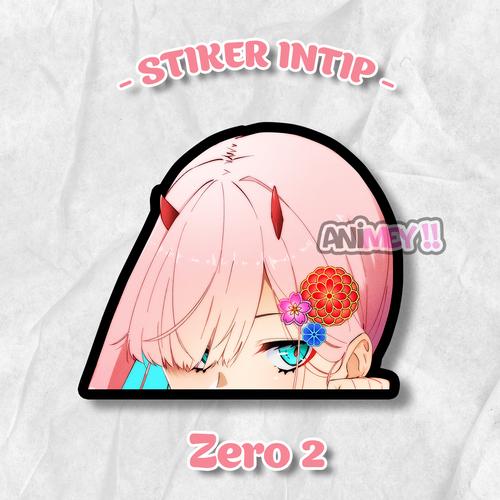 Jual Stiker Intip Zero Two / Sticker Anime Waterproof - 2, MEDIUM - Kab ...
