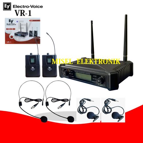 Jual Mic Wireless Electro Voice VR 1 Dual clip on Dual Headset Dual ...