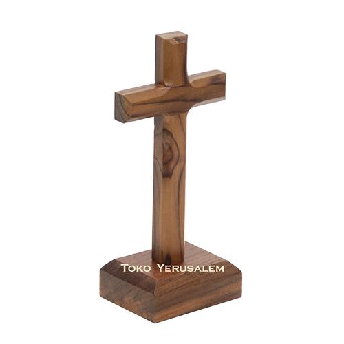 Jual Salib duduk Polos Jati 18 cm Salib meja Salib Kristen - Jakarta ...