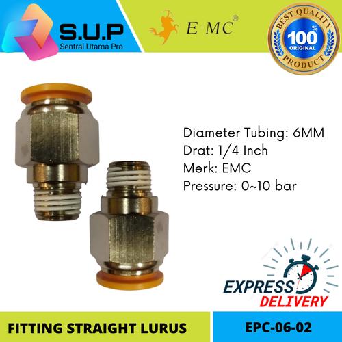 Jual FITTING STRAIGHT LURUS EPC-06-02 / EMC PNEUMATIC - Jakarta Barat ...