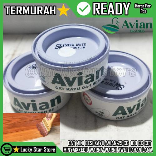 Jual CAT MINYAK MINI BESI KAYU AVIAN 25 CC 100 CC AVIAN AWET ANTI JAMUR ...