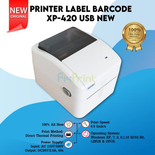 Jual XPRINTER Barcode Printer Thermal XP-420B / BI-420B 110MM XP420B ...