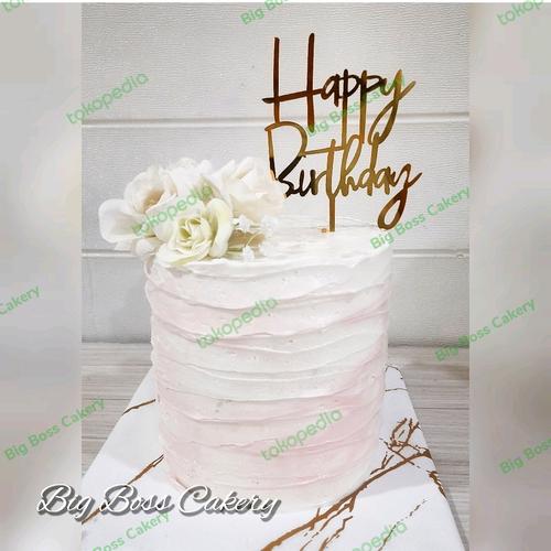Jual BigBossCakery TALL CAKE FLOWER ROSE TOPPER BUNGA HIASAN - lapis ...