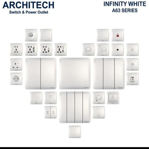 Jual Outlet Module DATA CAT 6 ARCHITECH INFINITY WHITE Colokan RJ45 ...