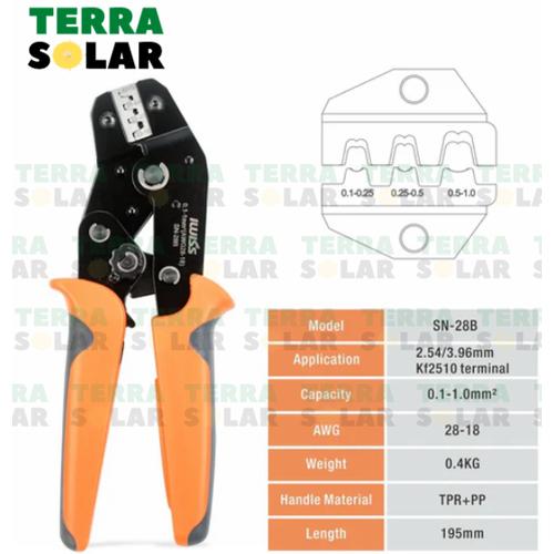 Jual IWISS SN-28B Tang Crimping Tool AWG28-18 Dupont Pins TYCO Molex ...