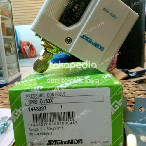 Jual PRESSURE SWITCH SAGINOMIYA SNS-C110X 5-10KGF / CM² (BAR) - Jakarta ...