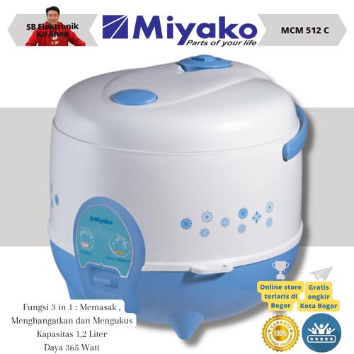 Jual Magic Com Miyako MCM 512 C Kapasitas 1,2 Liter - Kota Bogor - T.W ...