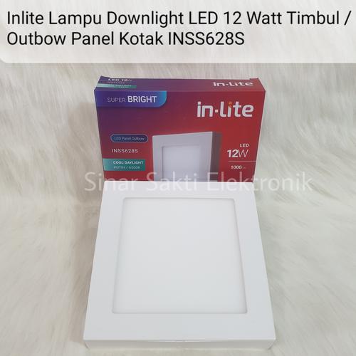 Jual Inlite Lampu Downlight LED 12 Watt Plafon Timbul Panel Kotak In Lite - Putih - Kota Malang ...
