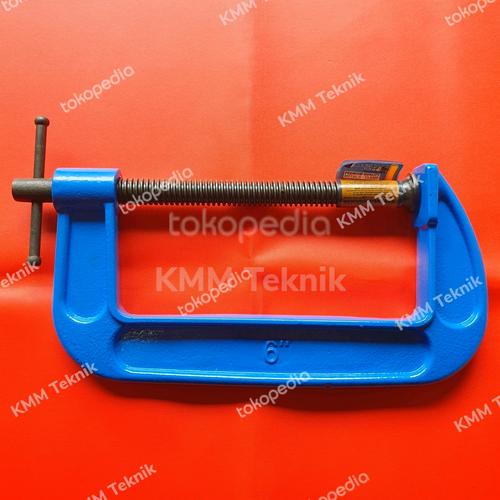 Jual BENZ KLEM C 6" CATOK JEPIT G CLAMP BAIS KAYU BESI 6 INCH 150 MM ...