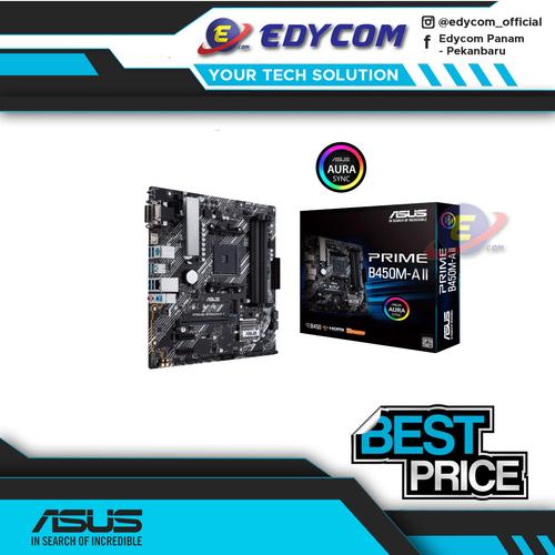 Jual MOTHERBOARD ASUS PRIME B450M-A II SOCKET AM4 - Kota Pekanbaru - Edycom | Tokopedia