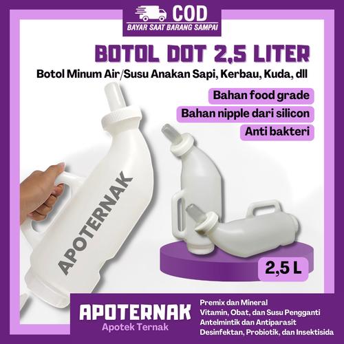 Jual Botol Dot Sapi Pedet 2,5 Liter + Transparan | Sapi Kuda Kerbau ...