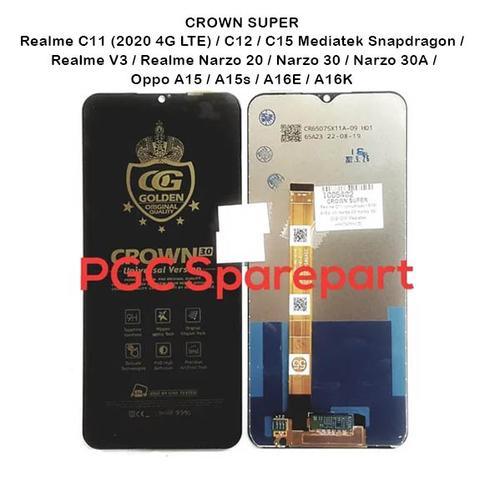 Jual LCD Touchscreen kwalitas Crown Super Realme C11 C12 C15 A15 Narzo ...