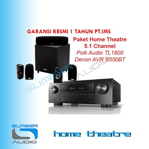 Jual Polk Audio TL1600 Denon AVR X550BT Paket Home Theater AVRX550BT ...