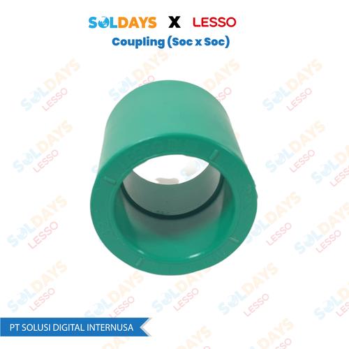 Jual Lesso PPR Coupling dn32 / Soc x Soc 1" / Socket 1 inch / PPR ...
