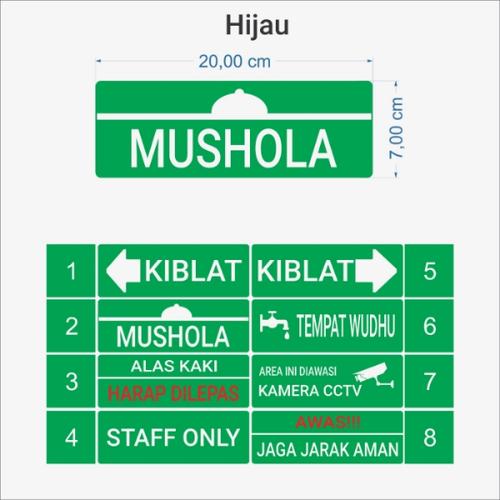 Jual Cutting Sticker Dinding Kaca Stiker Arah Kiblat Mushola Tempat ...